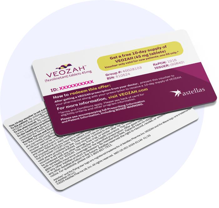 Discover VEOZAH™ (fezolinetant) HCP and patient resources | For HCPs